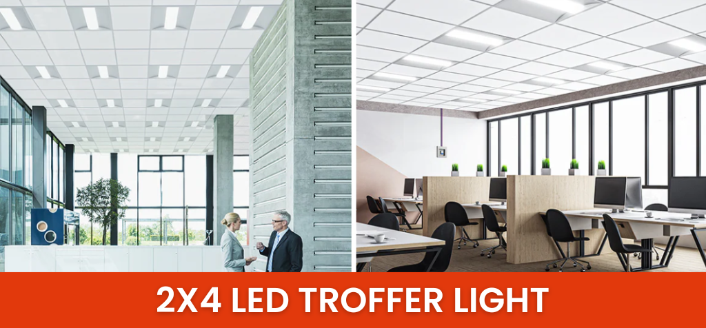 Durable 2x4 LED Troffer Light – SwitchtoLED