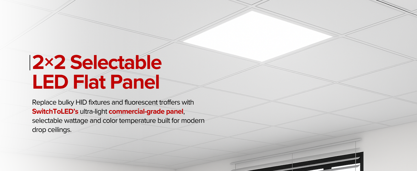 2×2 LED Flat Panel Light Guide – SwitchtoLED