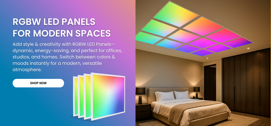 RGBW LED Panels: Colorful, Energy-Efficient Lighting for Home & Office ...