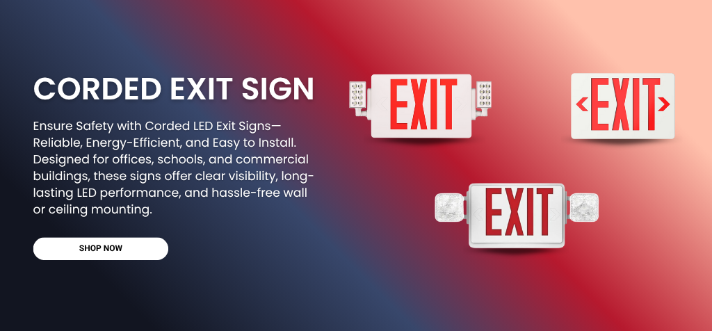 Corded Exit Sign & Emergency Light – SwitchtoLED