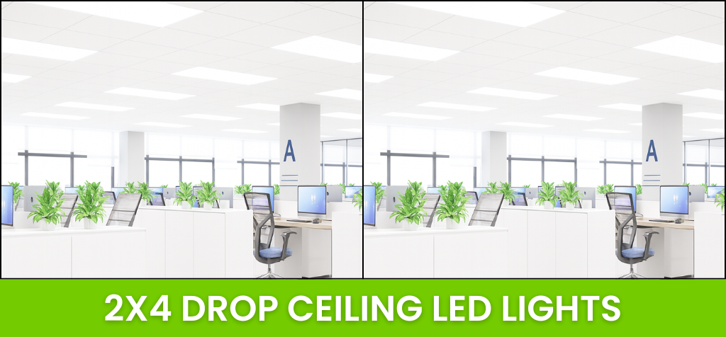 2x4 Drop Ceiling LED Lights for Offices & Buildings – SwitchtoLED